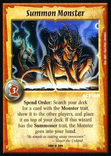 Summon Monster - Action - Warlord Saga of the Storm | eBay