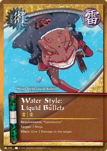 Water Style: Liquid Bullets (J-165) - Eternal Rivalry - Naruto CCG | eBay