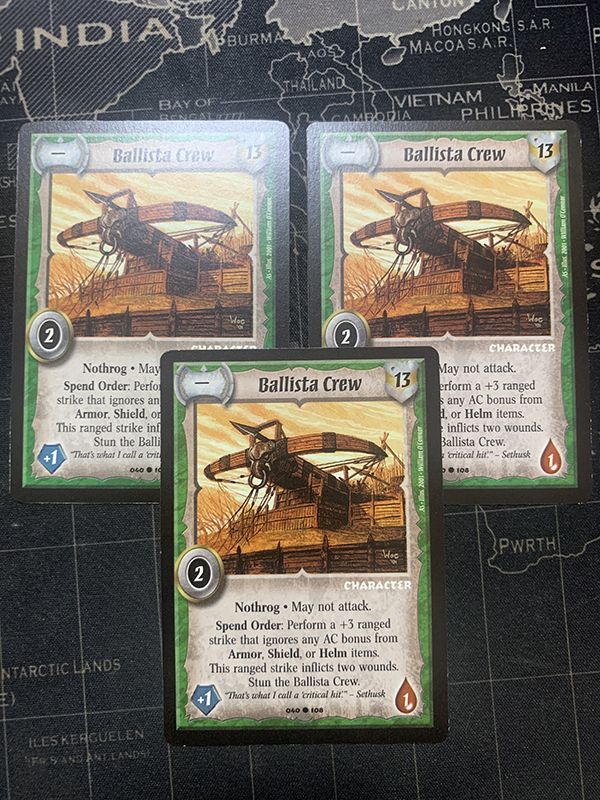 Ballista Crew x3 - Nothrog - Warlord Saga of the Storm CCG | eBay